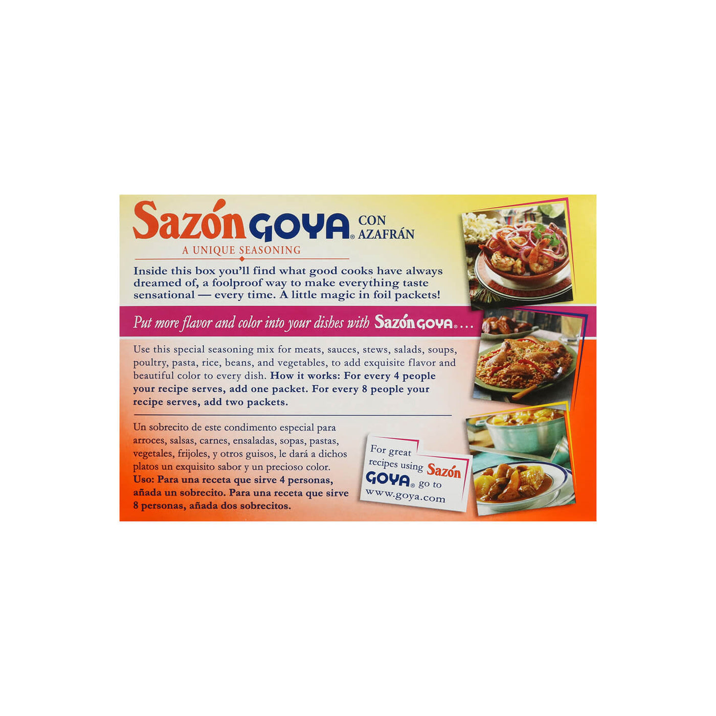 Goya Sazón With Azafran – Shop Goya