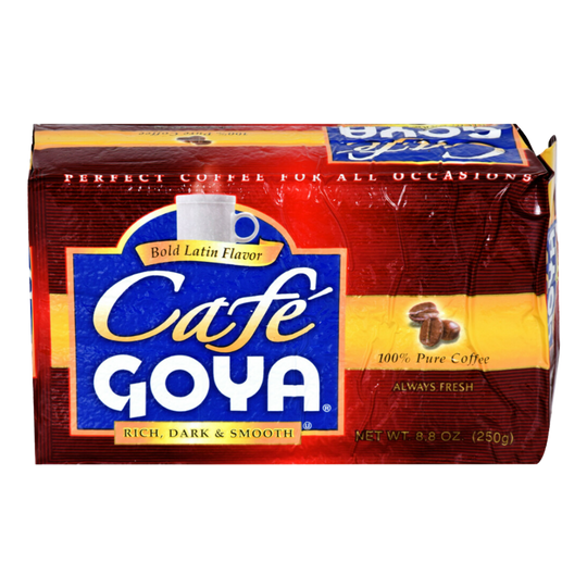 Café Goya 100% Pure Rich, Dark & Smooth Coffee, 8.8 oz Brick – Shop Goya